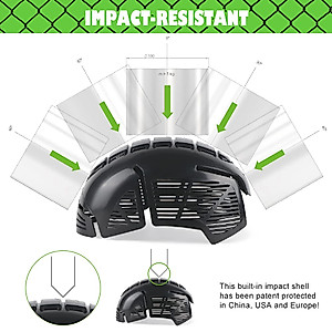 GREEN DEVIL Maverick-Air Series Safety Bump Cap with Extra Venting Baseball Cap Style Head Protection Hard Hat for Men Women Lightweight Breathable Black