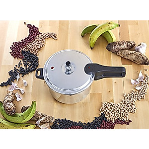 IMUSA 7 Quart Stovetop Aluminum Pressure Cooker with Safely Valve