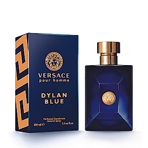 Versace Pour Homme Dylan Blue for Men 3.4 oz Perfumed Deodorant Spray
