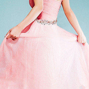 KESYOO Wedding Crystal Belt Fashion Bridal Dress Belt Accessory Bridal Flower Waistband Rose Gold Belt (Rose Gold)