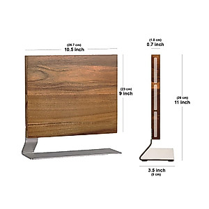 Korotos Magnetic Knife Holder, Home Kitchen Magnetic Knife Block, Multifunctional Magnetic Knife Stand, Magnet Knife Stand Double Sided Magnetic Holder, Wood