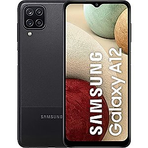 SAMSUNG Galaxy A12 32GB A125U 6.5" Display Quad Camera Android Smartphone - Black (Renewed) (AT&T Unlocked)