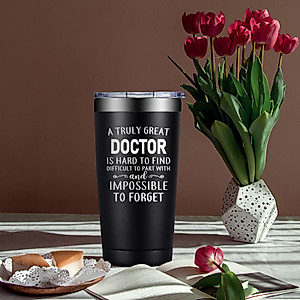 DOEARTE Doctor Gifts for Men - Doctor Appreciation Gifts - A Truly Great Doctor Is Hard to Find - Doctor Day, Graduation Gifts for Doctor, Physician, Dr - 20oz Insulated Tumbler