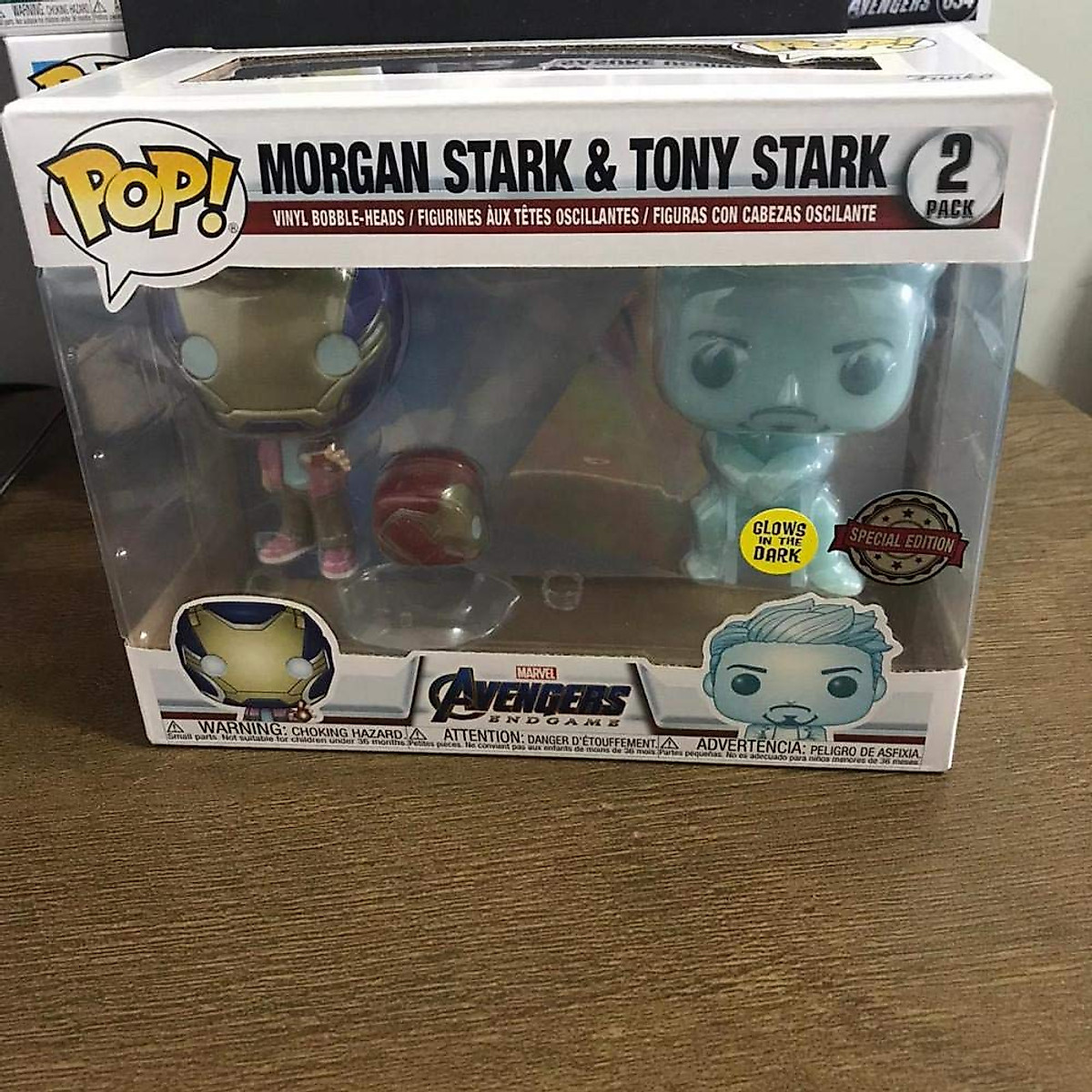 Pop! Morgan & Tony Stark Glows in The Dark 2 Pack Special Edition