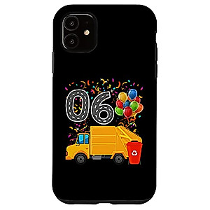 iPhone 11 Happy O6 Birthday Rear Loader Garbage Truck Case