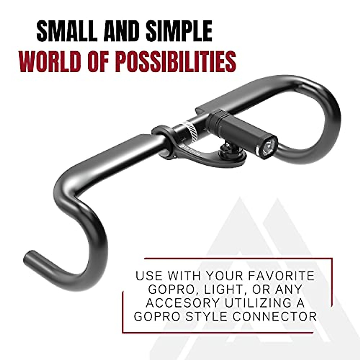 KOM Cycling Top Mount Compatible with GoPro Adapters that quarter turn into Compatible Computer Mounts such as the Garmin Edge Bike Mounts or Wahoo Bike Mounts - Great for mounting Cameras and Lights!