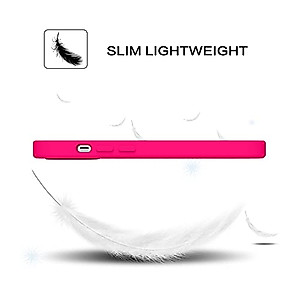 BENTOBEN Compatible with iPhone 14 Case, Soft Silicone Gel Rubber Bumper Microfiber Lining Hard Back Shockproof Protective Phone Cover for iPhone 14 6.1", Hot Pink