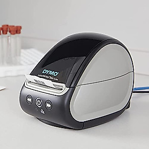 DYMO LabelWriter 550 Turbo Direct Thermal Label Printer, USB and LAN Connectivity - up to 90 Labels Per Minute, 300 dpi, Auto Label Recognition, Monochrome Label Maker, BROAGE Printer_Cable