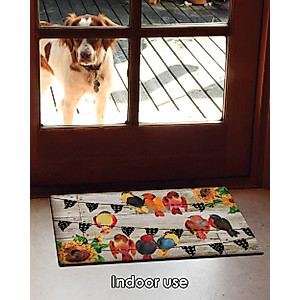 Toland Home Garden 800486 Farmhouse Birds Fall Door Mat 18x30 Inch Summer Outdoor Doormat for Entryway Indoor Entrance