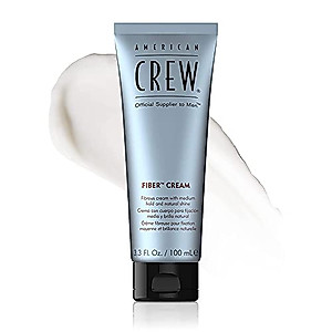 American Crew Men's Fiber Cream, Like Hair Gel with Medium Hold & Natural Shine, 3.3 Fl Oz