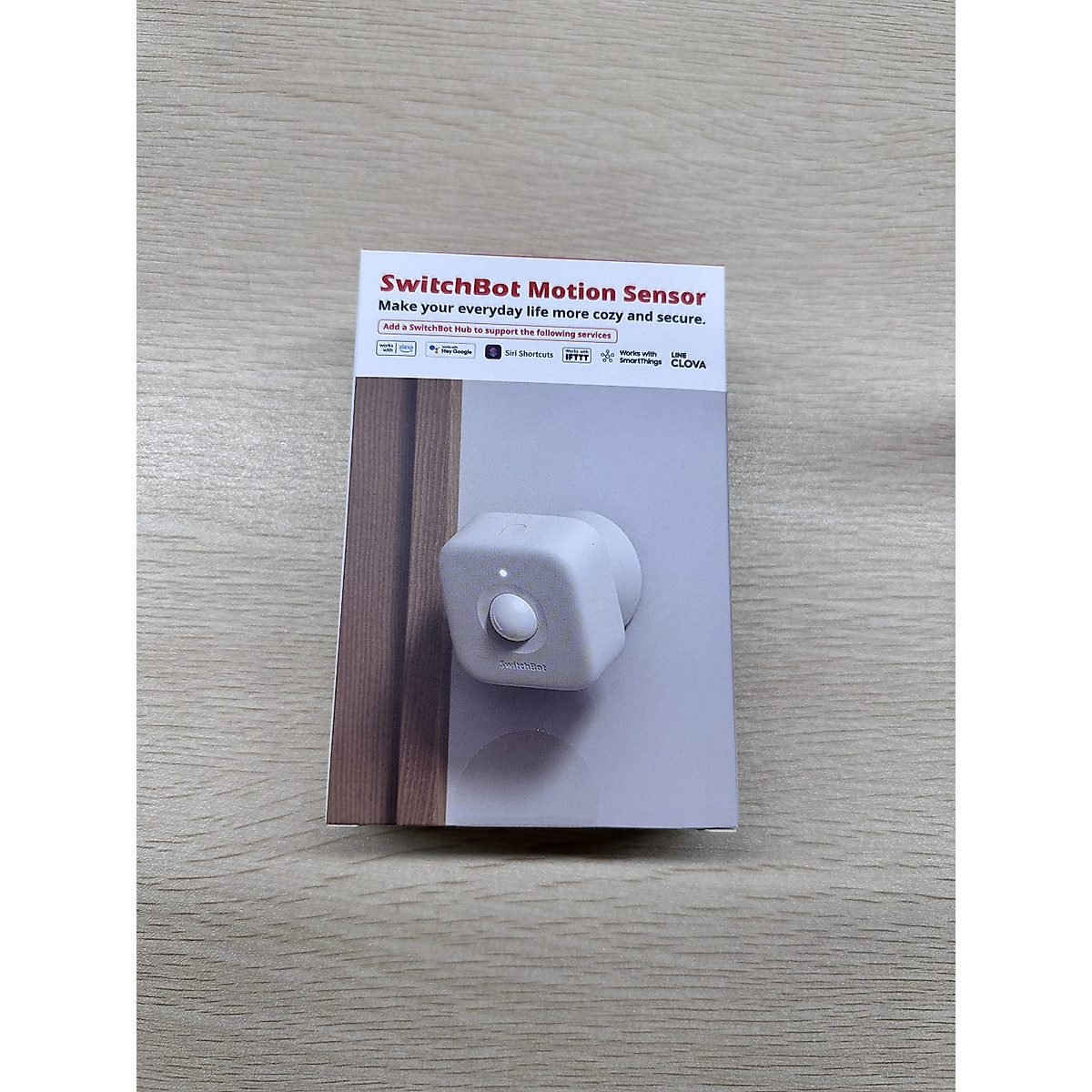 SwitchBot Smart Motion Door Sensor - Wireless Home Security System, PIR Motion Detector Alert, Add SwitchBot Hub Mini to Make it Compatible with Alexa