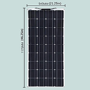 XINPUGUANG 2pcs 100w Solar Panel Flexible 200W Solar System Kit PV Connector Charger for 12v Battery Canbin RV Car Boat Charge
