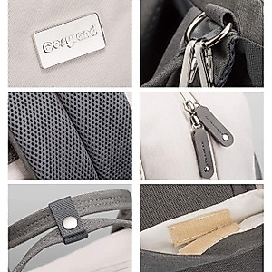 COSYLAND Diaper Bag Backpack Baby Bag for Girls Boy Large Capacity Maternity Nappy Bag Travel Back Pack with Insulated Pocket & Stroller Straps & Laptop Compartment & Anti-theft Pocket for Mom Dad