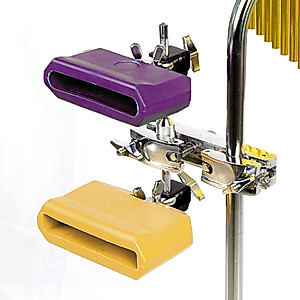 TUOREN 5“ Jam Block Musical Percussion Instrument Plastic Latin Drum Instrument (Yellow)