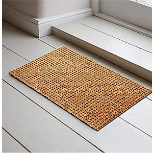 Envelor Home and Garden Coco Coir Cluster Outdoor Welcome Doormat 18 x 30 Inches Entrance Doormat