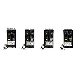Square D by Schneider Electric HOM230GFIC Homeline 30 Amp Two-Pole GFCI Circuit Breaker, (Pack of 4)