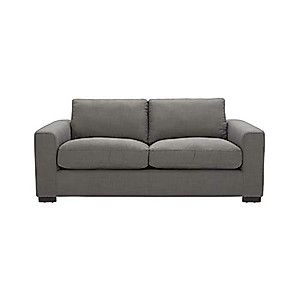 Amazon Brand - Stone & Beam Westview Extra-Deep Down-Filled Loveseat Sofa Couch, 75.6"W, Smoke