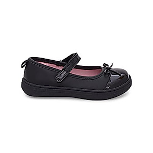 carter's Girls Aggie Mary Jane Flat, Black, 4 Toddler