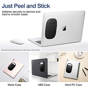 ESR Slim Mouse Holder, Case for Magic Mouse, with Reusable Adhesive, No Glue Residue, Compact Elastic Pouch/Carrying Sleeve, Can Be Attached to iPad or MacBook, Black