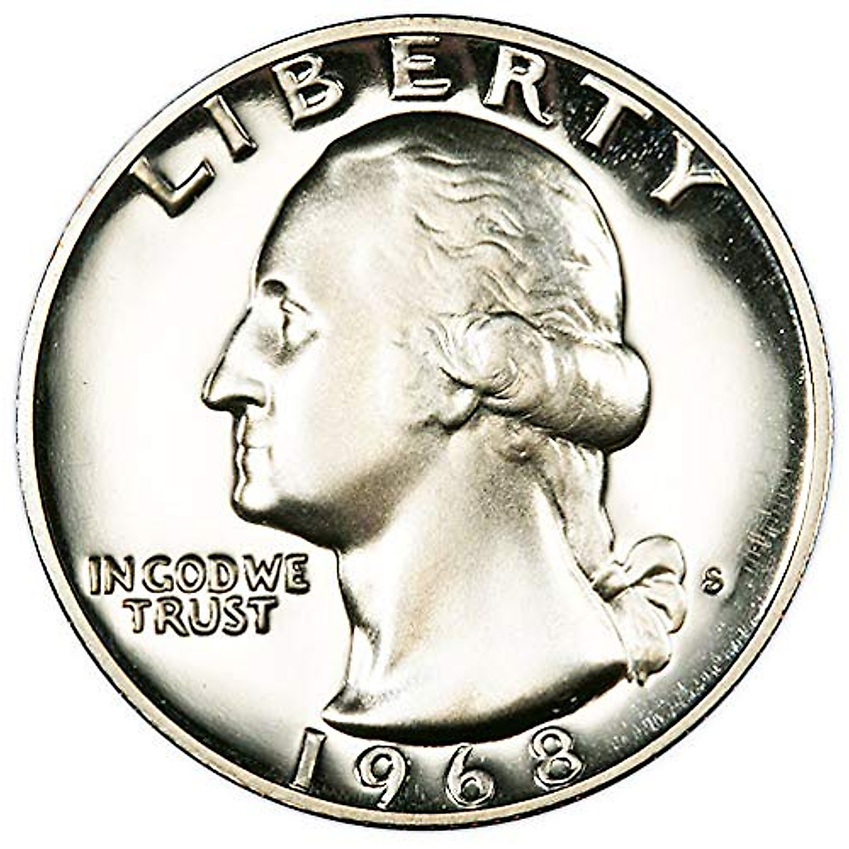 1968 S Proof Washington Quarter Choice Uncirculated US Mint