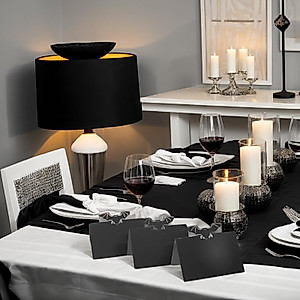 50 Pieces Black Bat Places Cards Halloween Place Card Holders Wedding Index Cards Seating Place Cards for Party Anniversary Halloween Table Decor