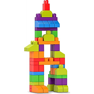 MEGA BLOKS Fisher-Price Toddler Building Blocks Toy Set, Build ‘n Create with 250 Pieces, Ages 1+ Years