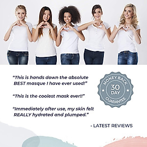 Alana Mitchell Anti Aging Peel Off Collagen Face Mask For All Skin Types Instantly Reduces Wrinkles & Fine Lines - Tightening Firming Smoothing & Toning - All Natural (Two Pack)