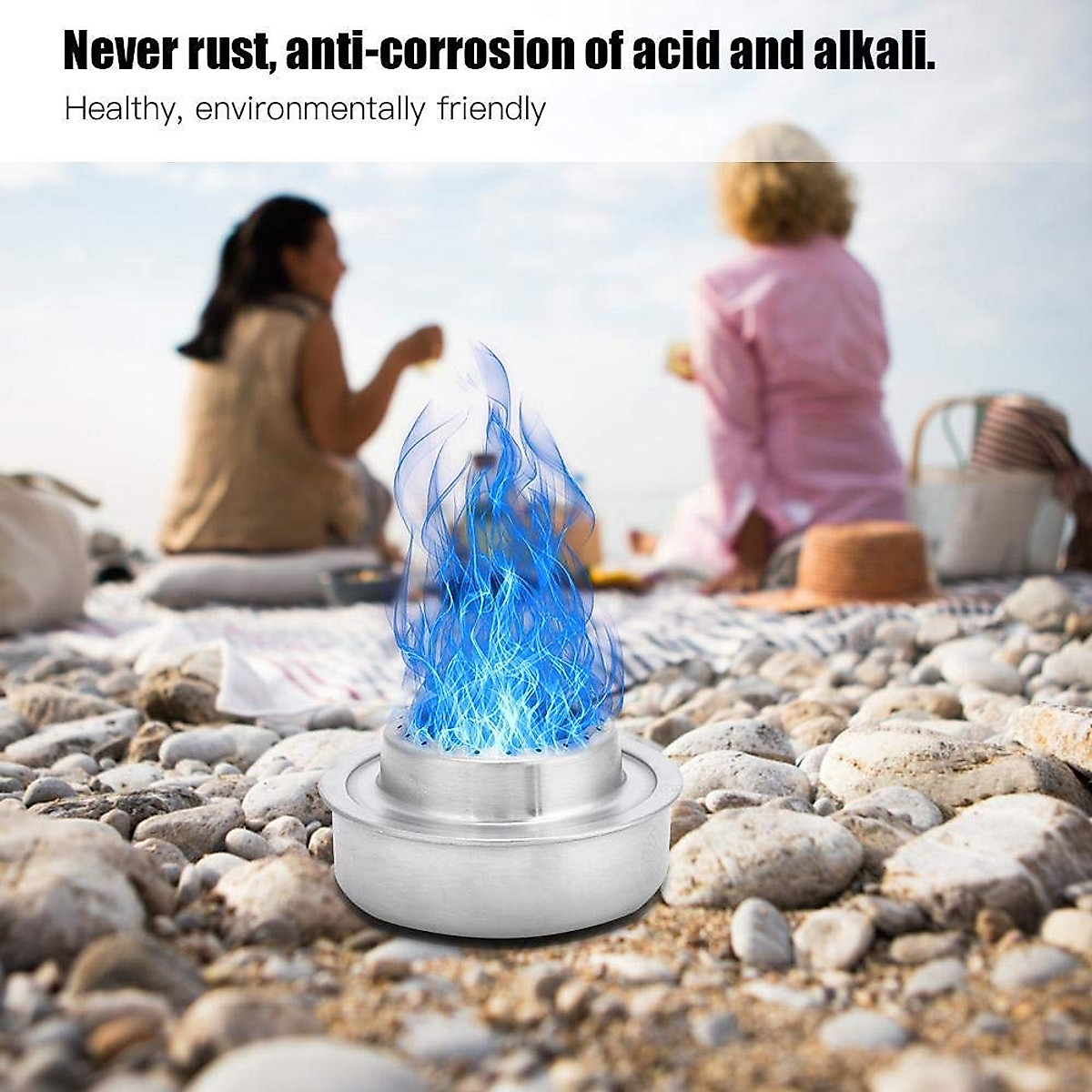 Eboxer Portable Mini Alcohol Stove Outdoor Camping Stove, Lightweight Stainless Steel Spirit for Outdoor Camping Hiking Backpacking Picnic BBQ