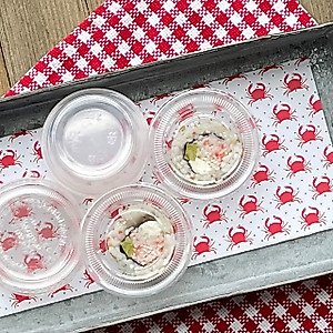 Outside the Box Papers 2 Ounce Compostable Biobased Plastic Cups and Lids - 100 Pack