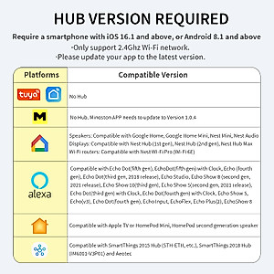 Minoston Outdoor Smart Plug WiFi Outlet Heavy Duty Plug-in Outlet, Remote Control, Waterproof, Compatible with Alexa Google Assistant, No Hub Required, Black(MP22W)