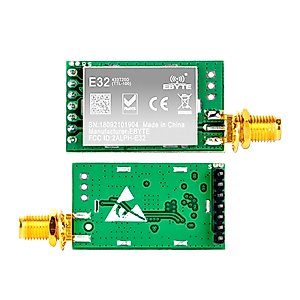 Gowoops SX1278 LoRa Radio Wireless 433Mhz 410~441MHz UART Serial Module Transmitter Receiver + 433Mhz 3dBi SMA Antenna, Compatible with Arduino STM32 51 Single Chip Microcomputer