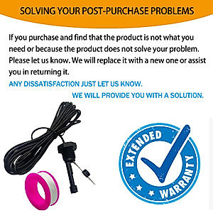 Nexjy GLX-FLO-RP Flow Switch for Hayward Salt Systems - Pool Flow Sensor Fit for All Hayward Goldline & Aqua Salt Chlorine Generators, Metal Induction Structure, 15-Feet Cable, 15 Year Warranty