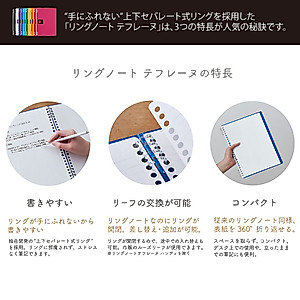 キングジム(Kingjim) King Jim Tefline A5 Clear Ring Notebook, 9854TTE Toe