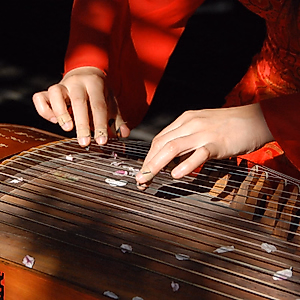 Professional Guzheng Nails Black Ox Horn Finger Protectors for Guzheng Beginners Guqin Instrument (Large), 3x1.3cm, CM0B1150VCU1MM11QN2