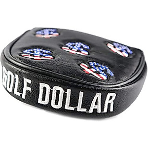 Golf Putter Headcover Mallet Leather Cute Husky Animal Replacement Covers