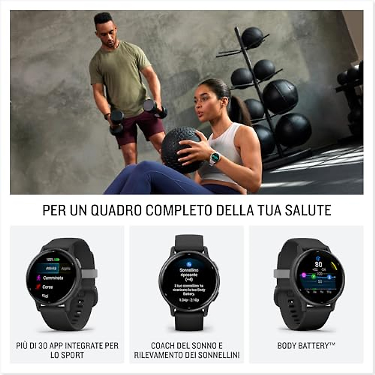 Garmin vívoactive 5, Health and Fitness GPS Smartwatch, AMOLED Display, Up to 11 Days of Battery, Black