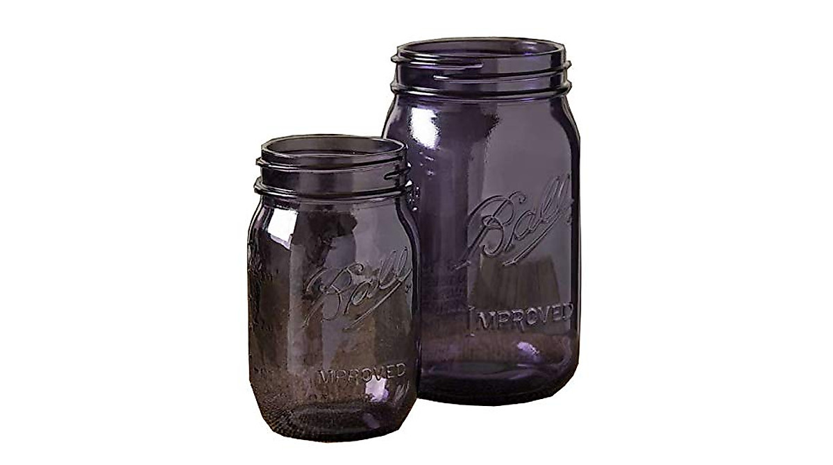 Ball Jar with Lid & Band - Choose Your Purple Size