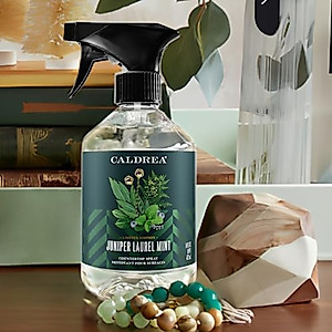 Caldrea Multi-Surface Countertop Spray Cleaner, Made with Vegetable Protein Extract, Juniper Laurel Mint Scent, 16 oz