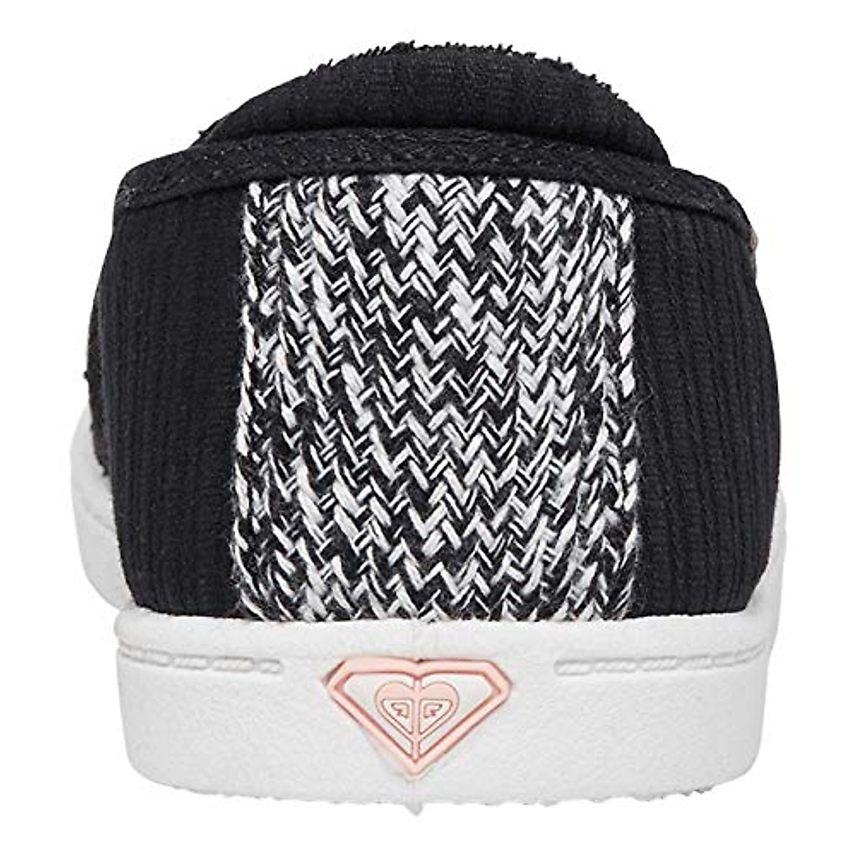 Roxy womens Minnow Slip on Shoe Sneaker, New Black, 8 US