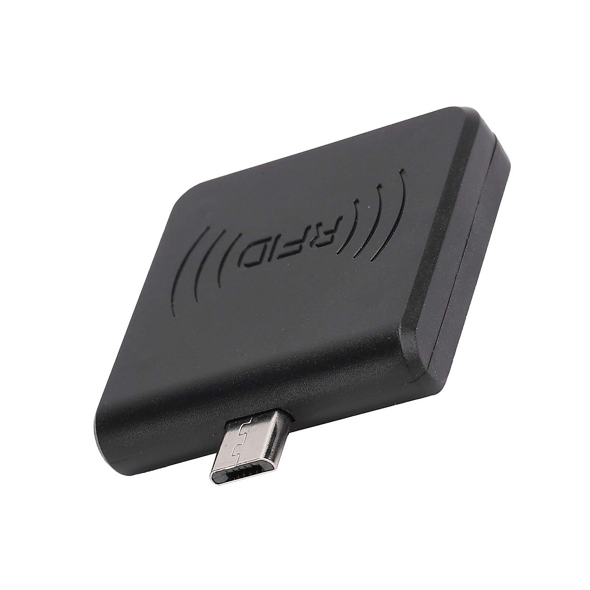 Portable Phone UHF RFID Handheld Writer and Reader, High Frequency ID Reader for Smartphone With Micro USB (Black)