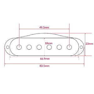 Electric Guitar Single Coil Pickups Set Vintage Voice SSS Replacement for Neck/Middle/Bridge Pickups Squier Stratocaster ST Style Guitar, Black