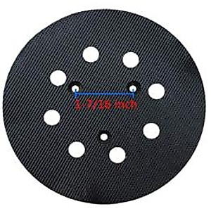 5 Inch 8 Hole Sander Hook and Loop Replacement Sanding pad Compatible with Porter Cable DeWalt Makita - Fits DW421/K, DW423/K & BO5010, BO5030K, BO5031K, BO5041K & 343/343k, 390/390K, 382 Orbit Sander
