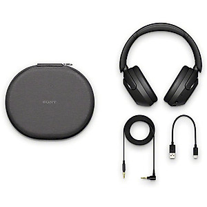 Sony Wireless Noise Cancelling Headphones WH-XB910N Over Ear Bluetooth Headset + NeeGo 3.5mm Headphone Extension