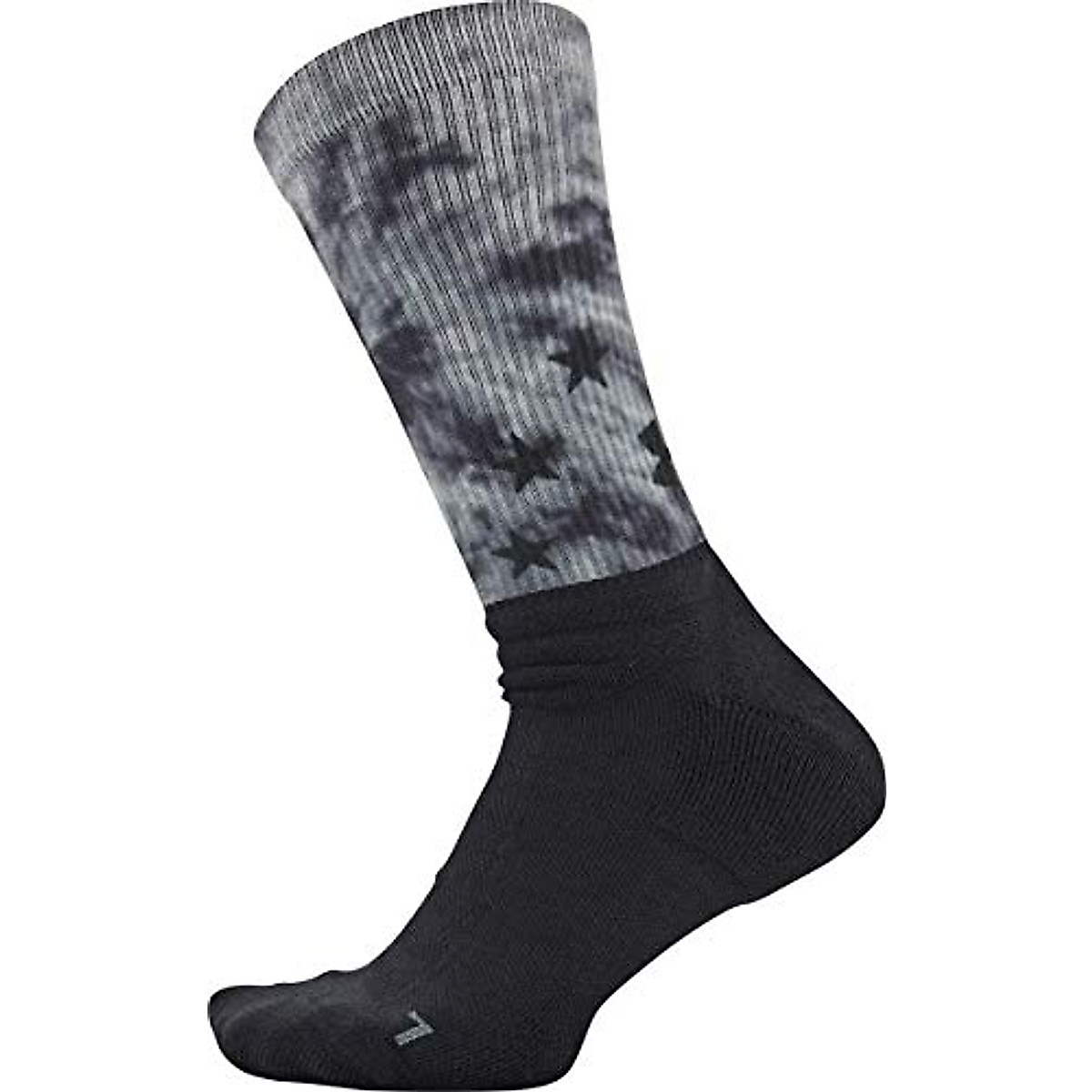 Under Armour Adult Unrivaled Novelty Crew Socks, 1-Pair , Black/Asst , Large