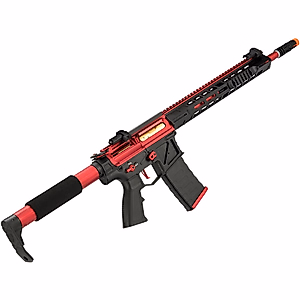 Evike Airsoft - APS Phantom Extremis Mark IV 2.0 eSilverEdge M4 AEG with 15" MLOK Handguard (Color: Red/Black)