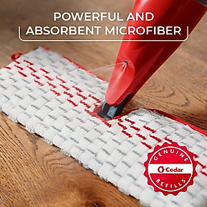 O-Cedar ProMist MAX Spray Mop, PMM with 2 Extra Refills, Red