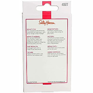Sally Hansen Hard As Nails Strengthener Clear 0.45 Ounce (13.3ml) (3 Pack)