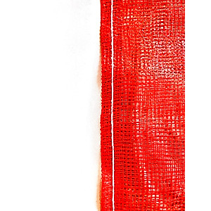 St. Boniface Bag Company | Red Mesh Bags | Size: 16 X 25" | Potato Storage | Onion Bag | Vegetable Bag | Firewood Bag | Reusable Produce Bag | Heavy Duty Grocery Mesh Bags | 25 LBS CAPACITY (5)