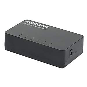 MANHATTAN Intellinet 5-Port Fast Ethernet Network Switch - Ethernet Splitter - Unmanaged | Plug & Plug| - for Computer Networking Hub, Desktop – 3 Mfg Yr Warranty – 561723