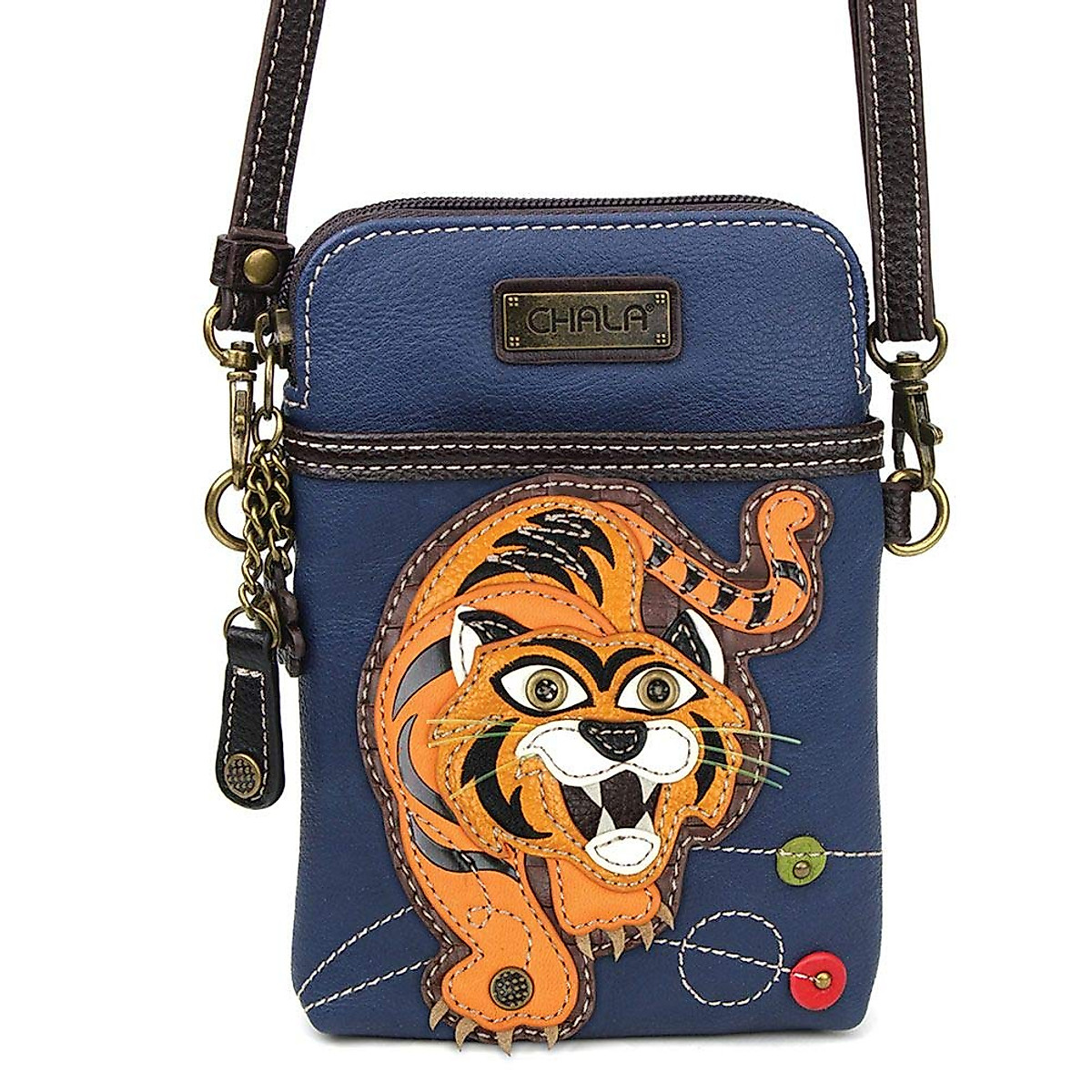 Chala Handbags Tiger Cellphone Crossbody Handbag - Tiger Lover